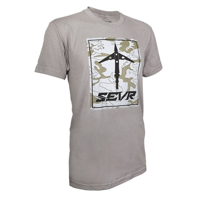 SEVR T-SHIRT - CUT - STONE GREY - Sevr Broadheads