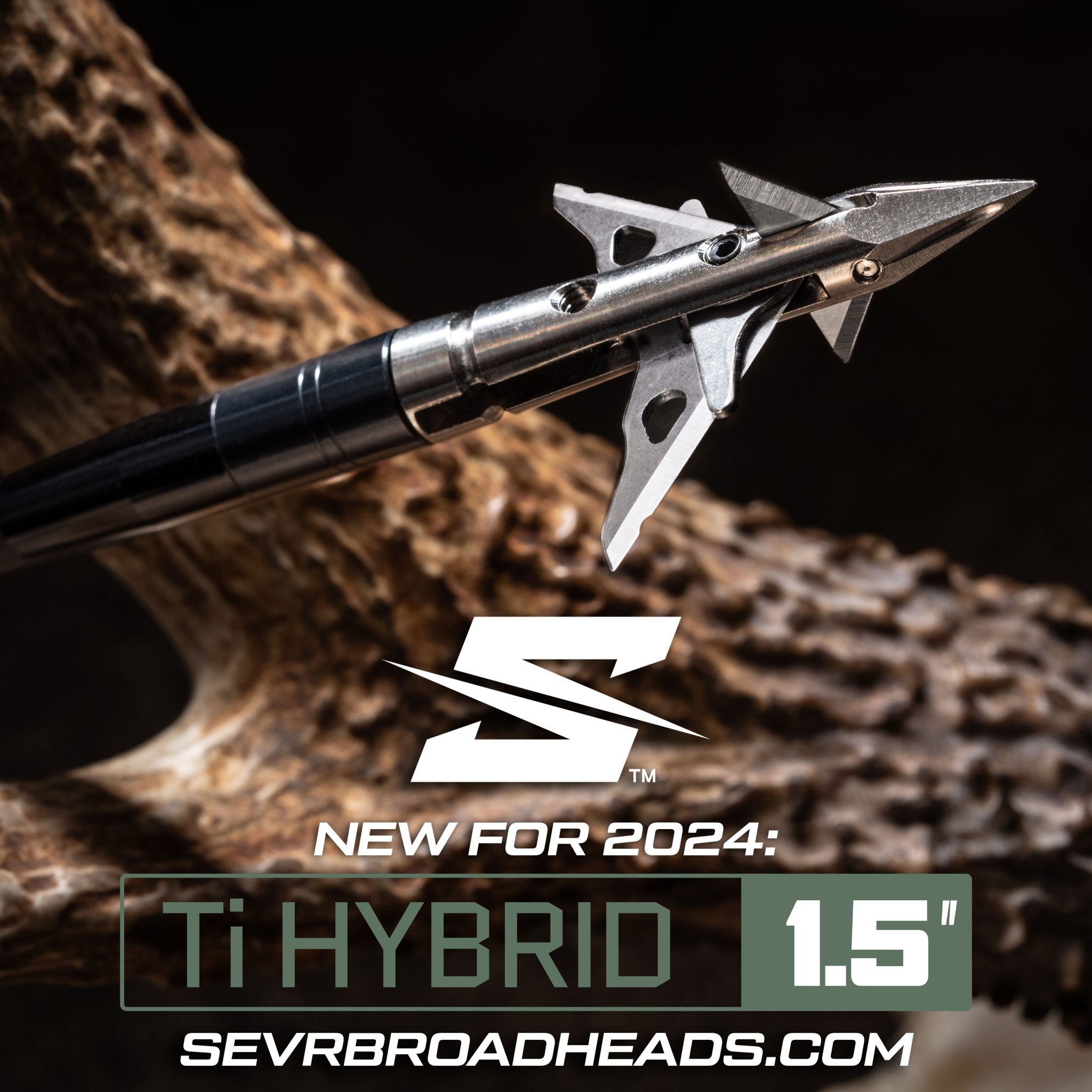 Ti 1.5 4-Blade HYBRID BROADHEAD - Crossbow Broadheads - Sevr Broadheads